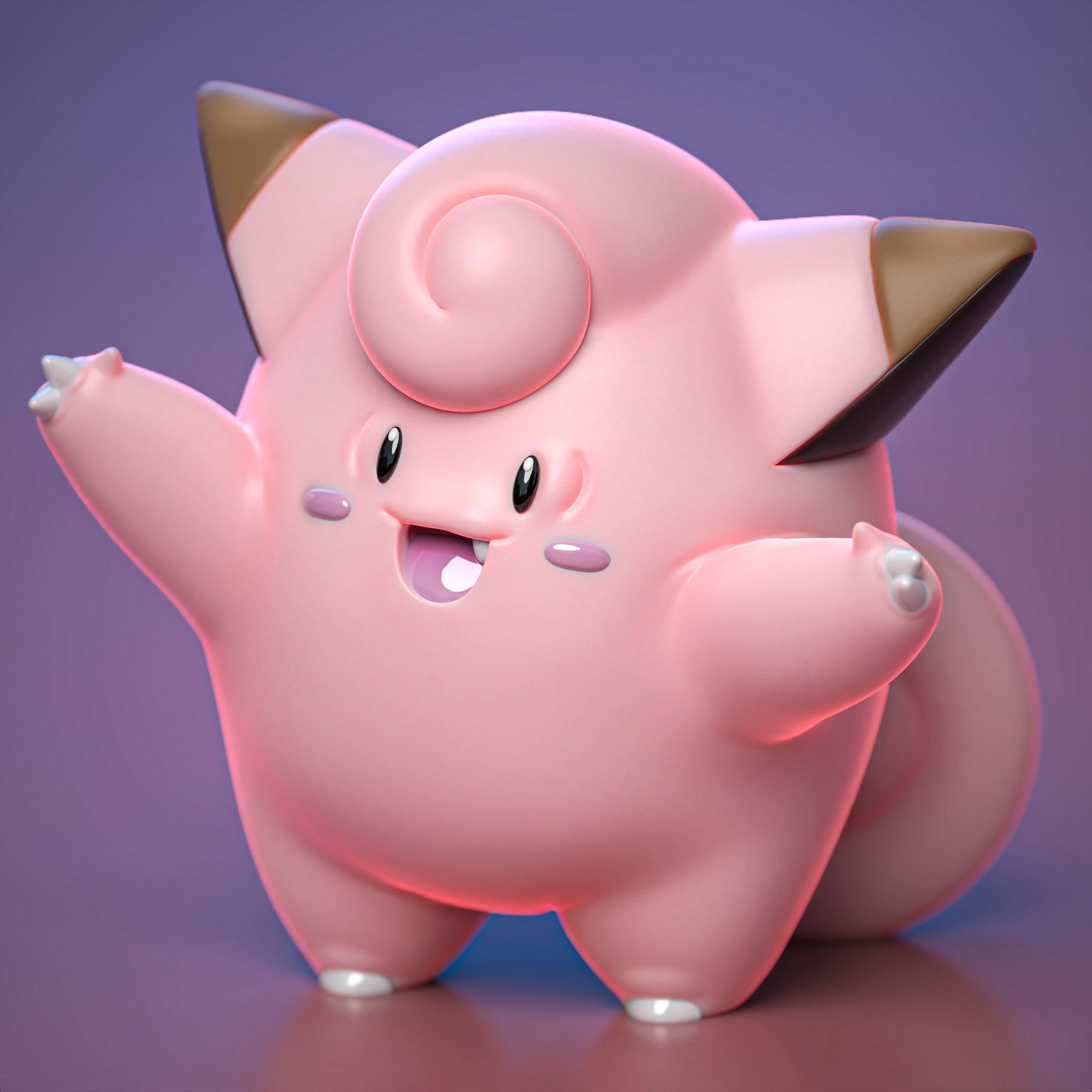 3D Model STL - Scaled Clefairy Evolution Line STL (digital File) - Etsy