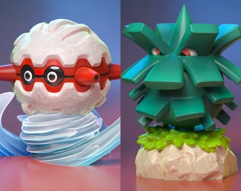 3D Model STL Scaled Eeveelution Eevee's Family Evolution Line STL ...