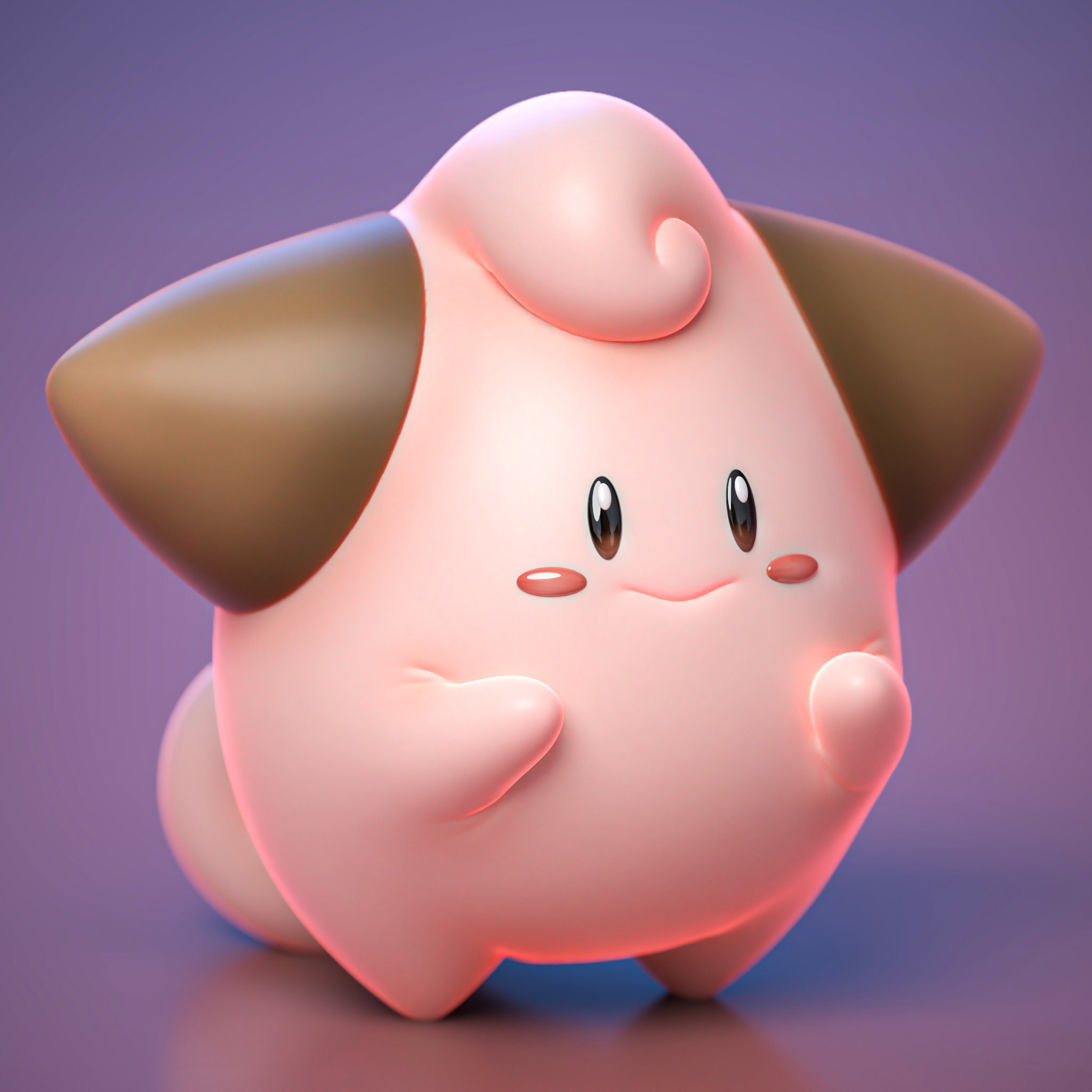 3D Model STL - Scaled Clefairy Evolution Line STL (digital File) - Etsy