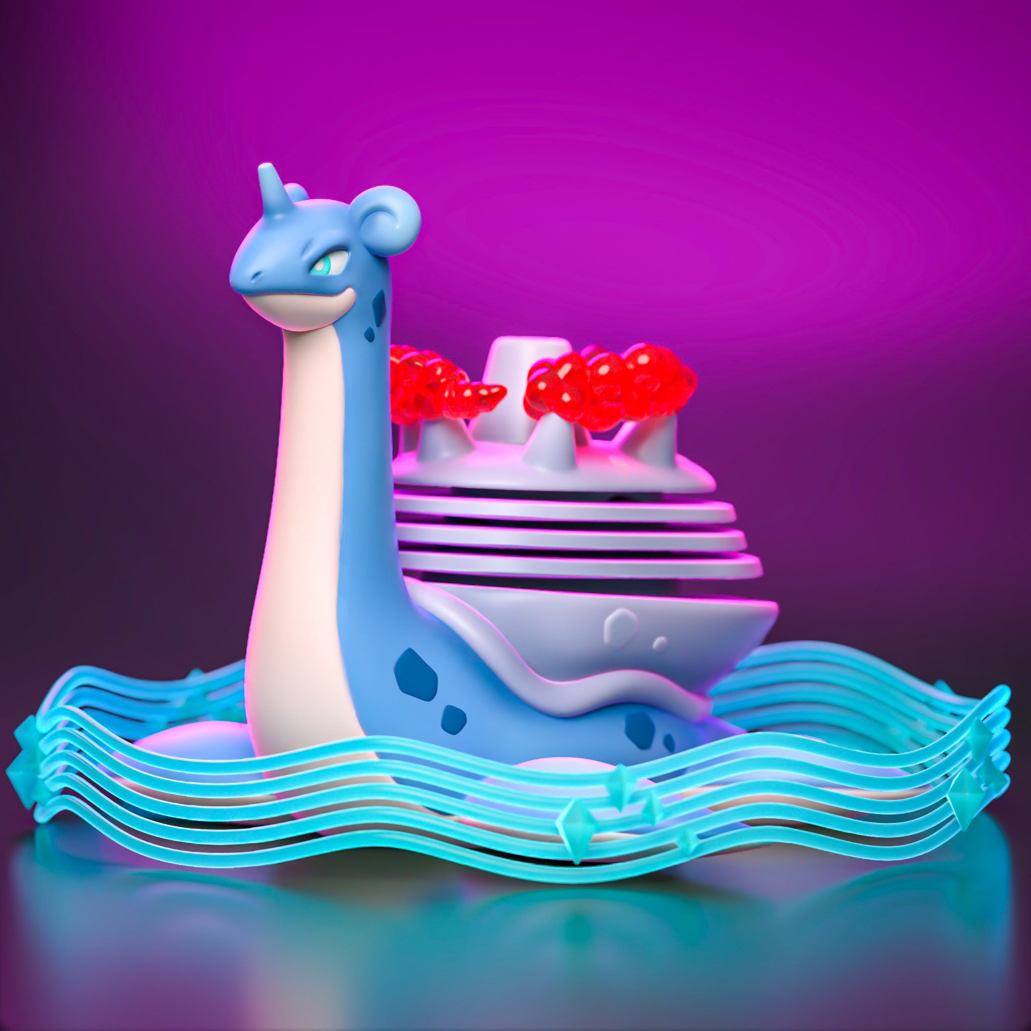 3D Model STL - Scaled Lapras Evolution Line STL (digital File) - Etsy
