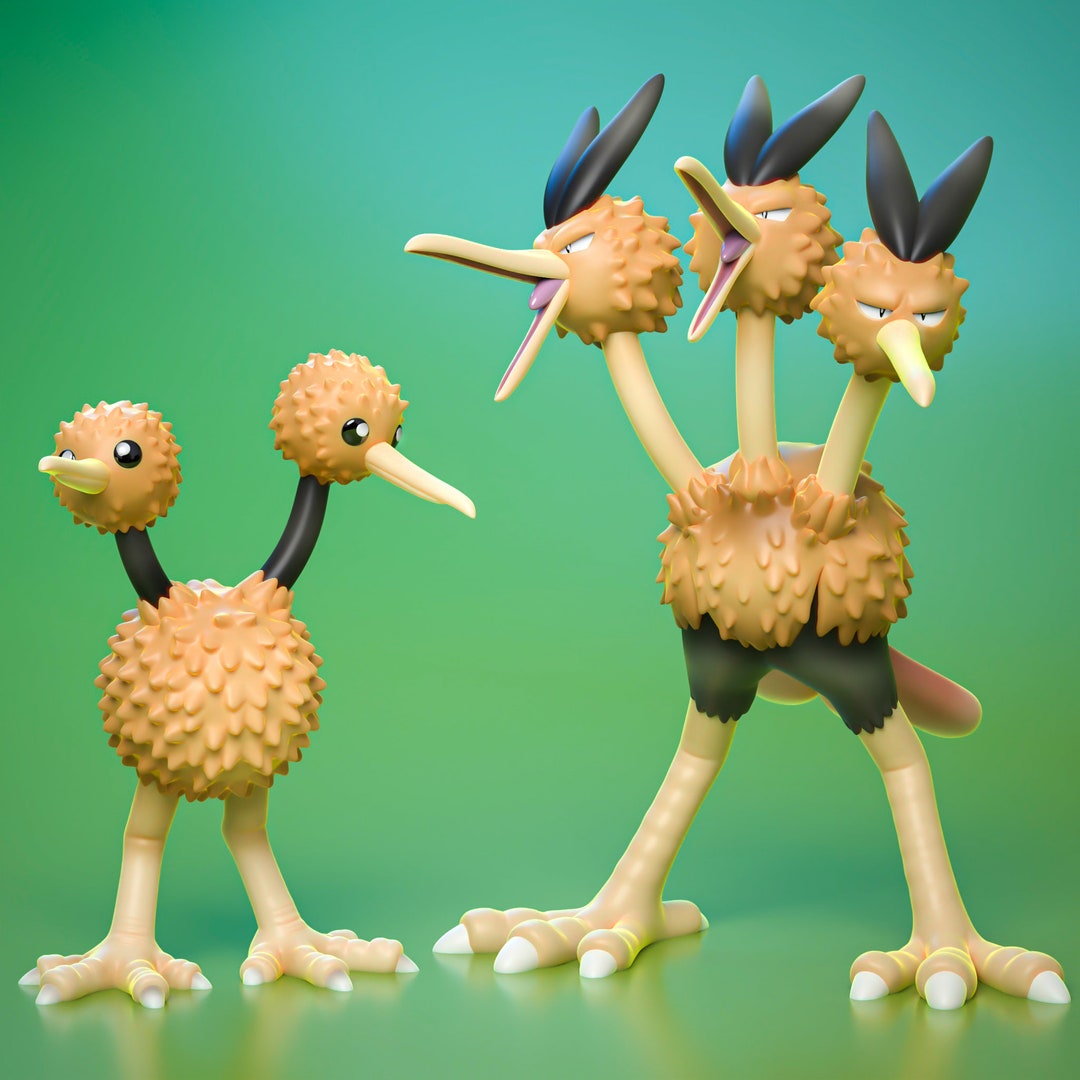3D Model STL - Scaled Doduo Evolution Line STL (digital File) - Etsy