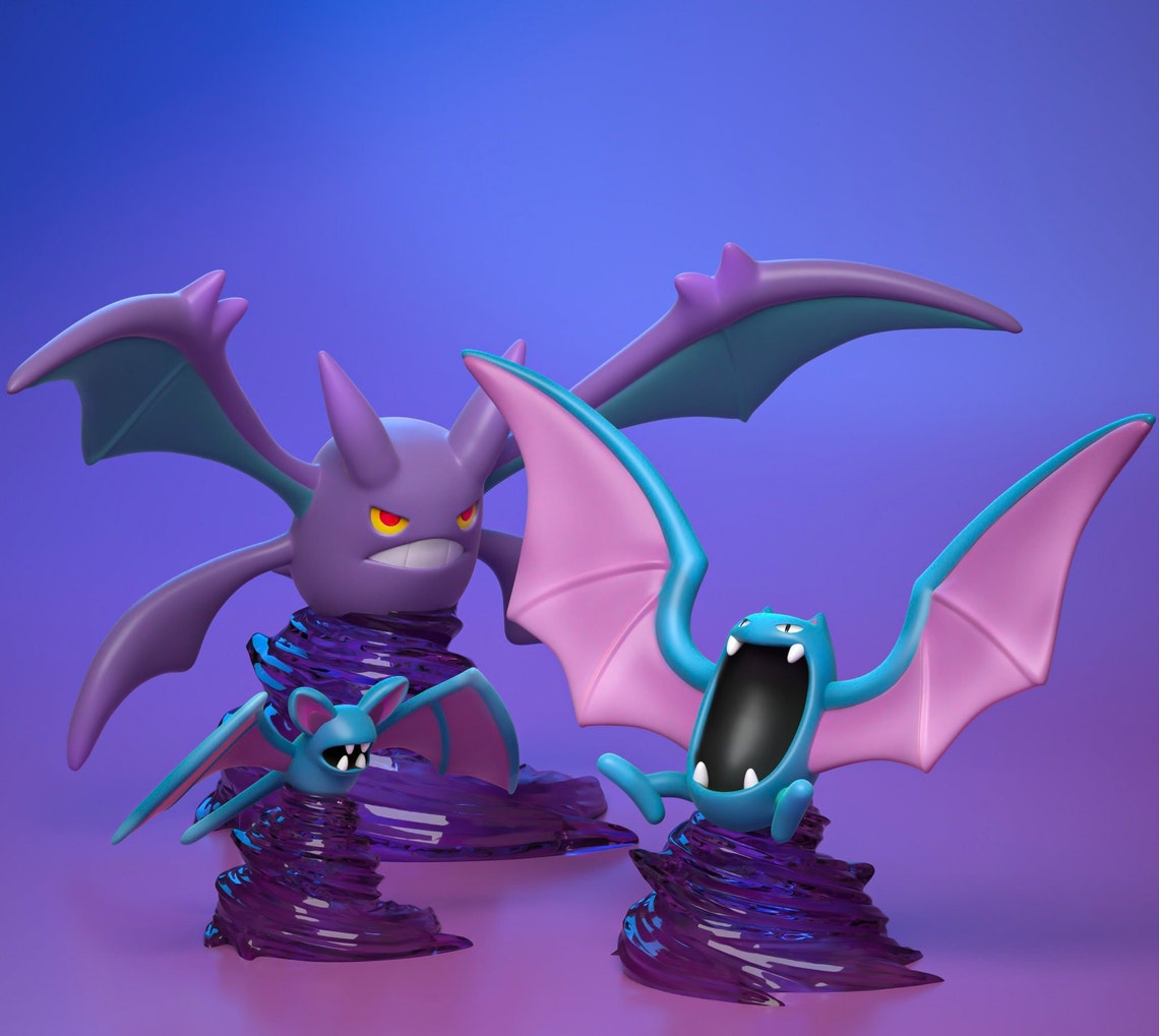 3D Model STL - Scaled Zubat Evolution Line STL (digital File) - Etsy