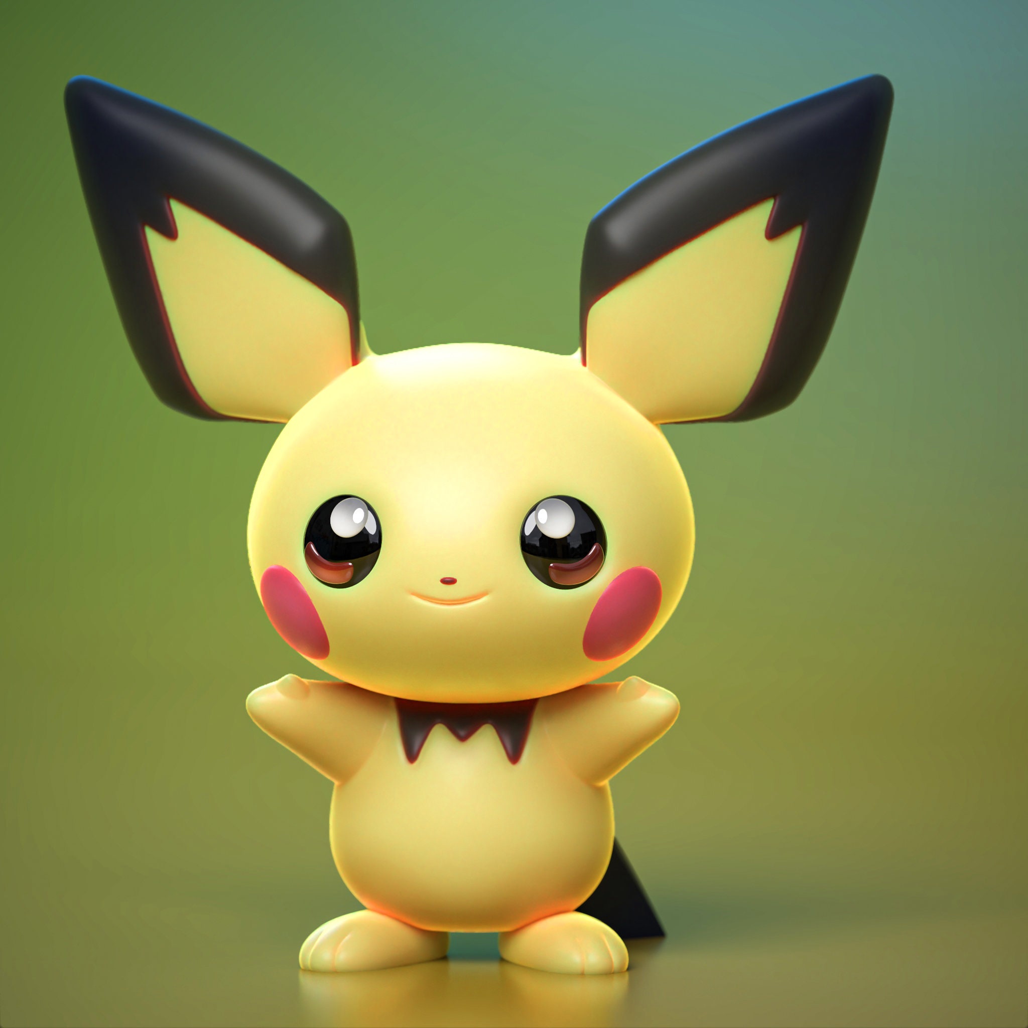 3D Model STL Scaled Pikachu Evolution Line STL digital File - Etsy
