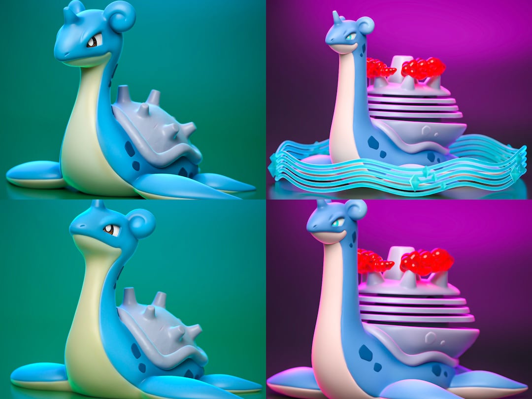 3D Model STL - Scaled Lapras Evolution Line STL (digital File) - Etsy