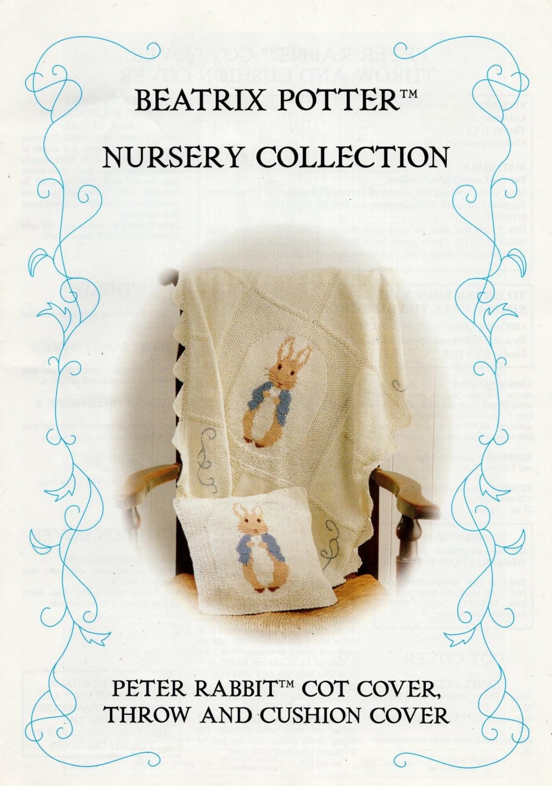 Beatrix Potter Nursery Collection - Peter Rabbit Cot Blanket Throw ...