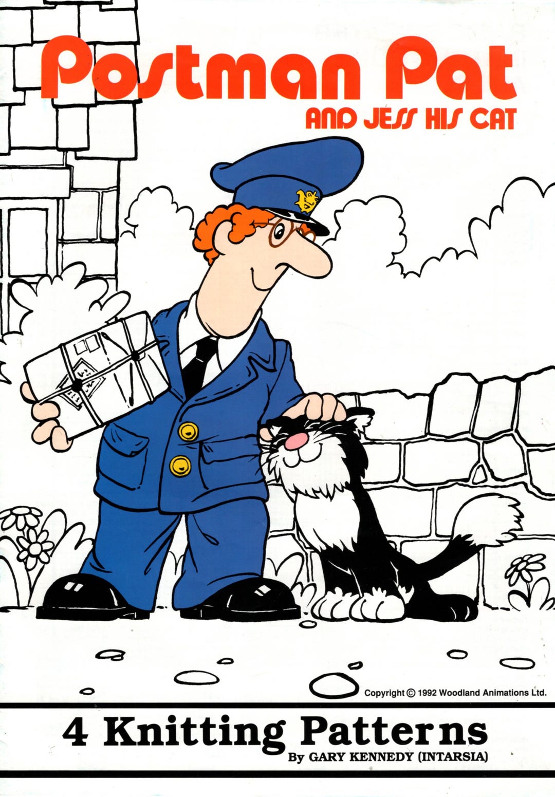 Postman Pat and Jess His Cat 4 Knitting Patterns Jumpers Childrens ...