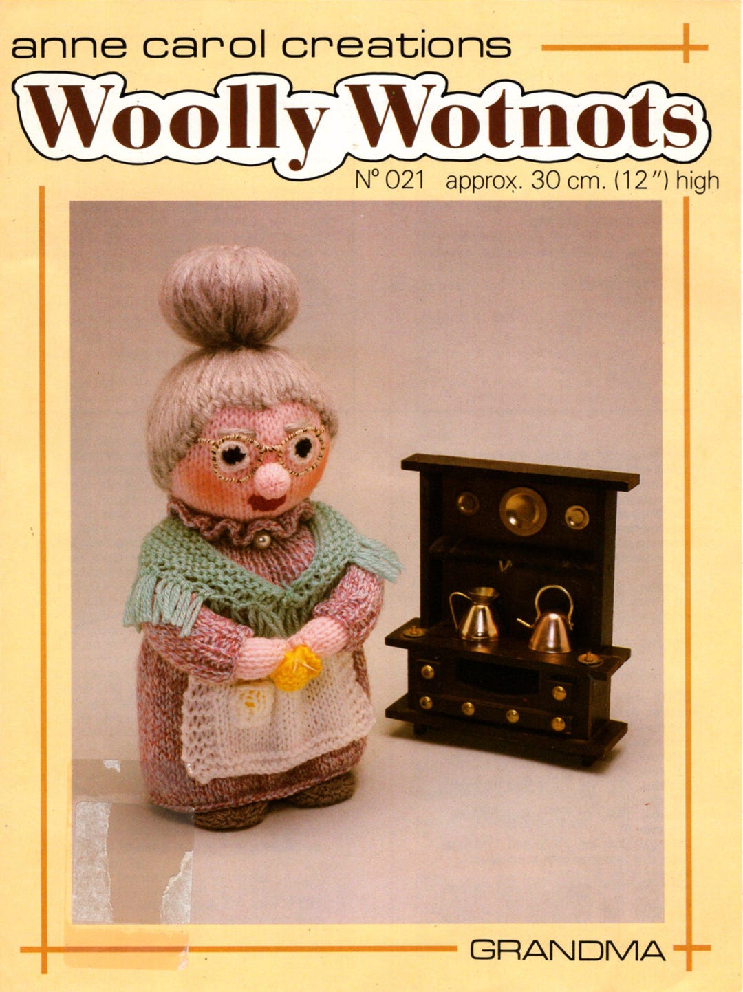 Woolly Wotnots Knitting Pattern No.21 - Grandma - Knitted Toy - Etsy