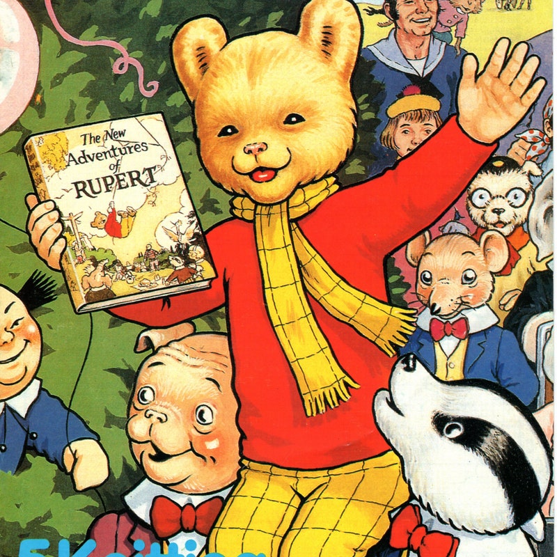 Rupert Bear Pattern - Etsy