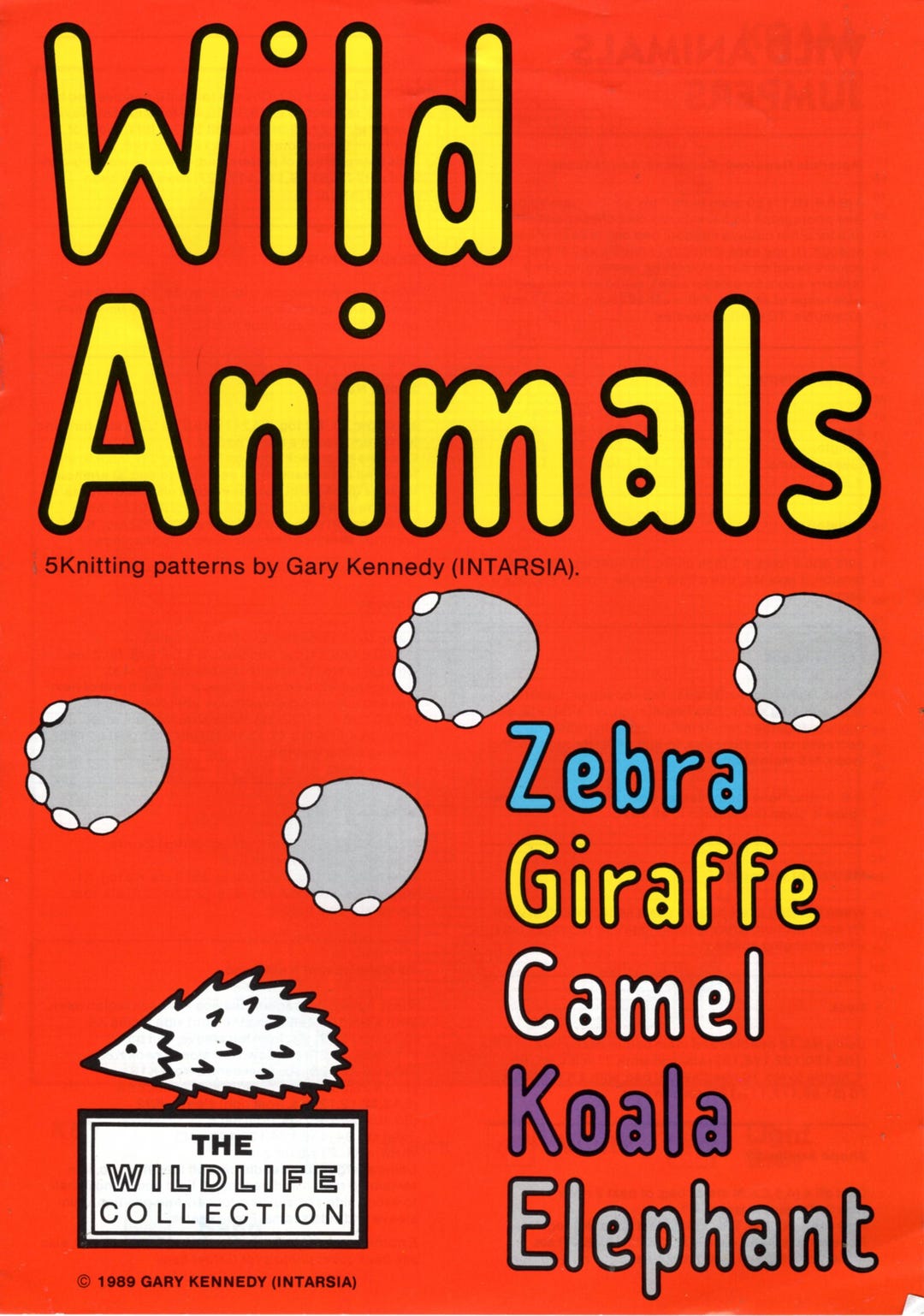 Wild Animals Knitting Patterns 5 Jumpers Childrens & Adult Sizes 24-44 ...