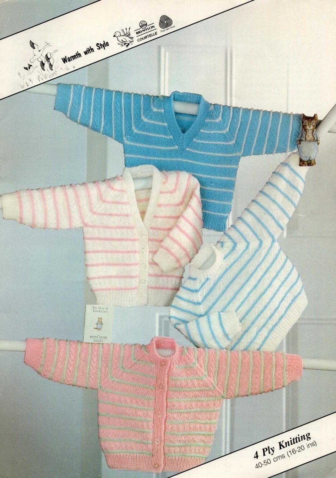 Baby Babies Childrens Cardigans & Jumpers Knitting Pattern 4 Ply Knit ...
