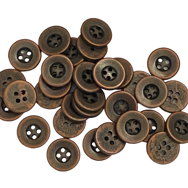 Copper Buttons - Etsy