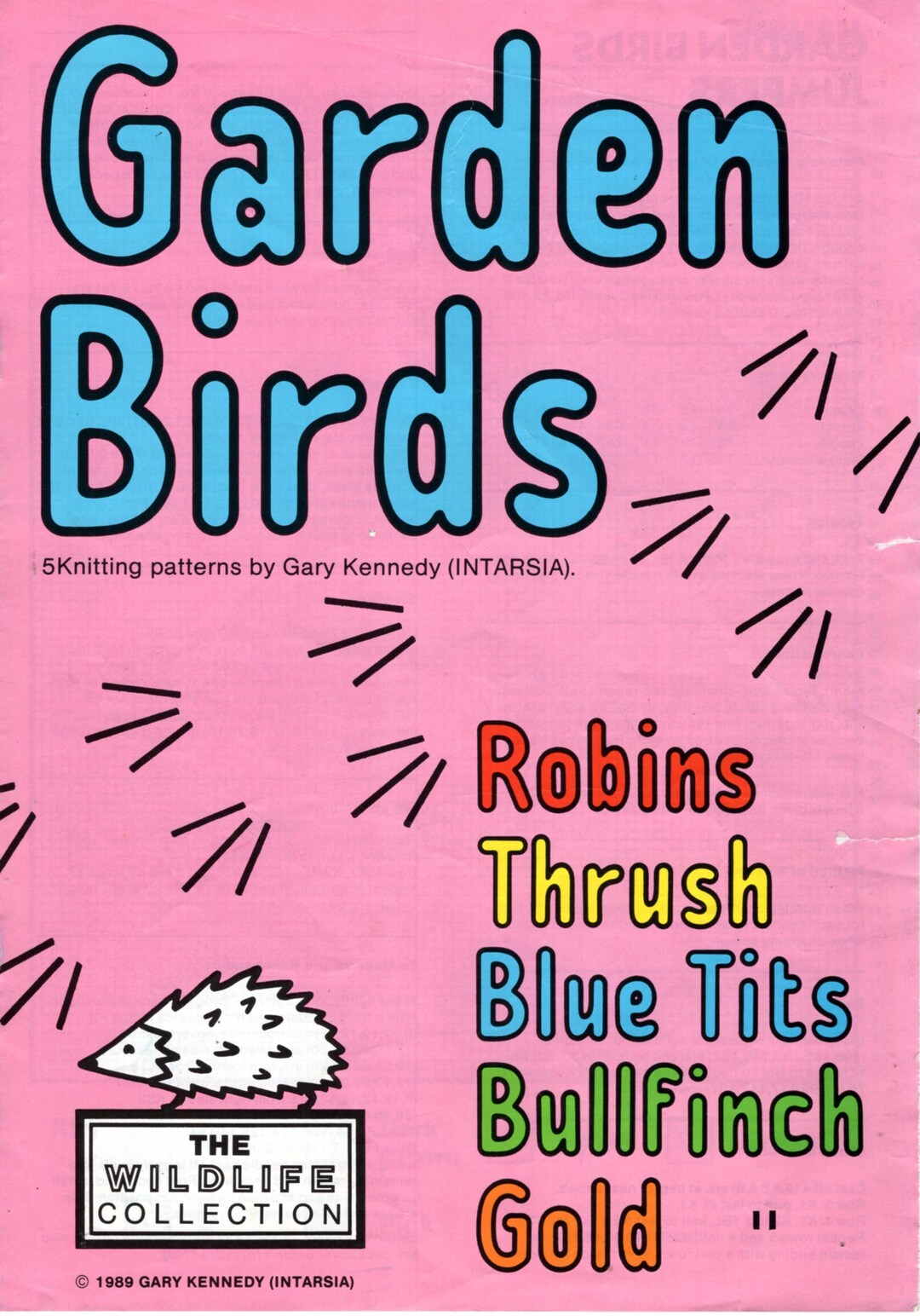 Garden Birds Knitting Patterns 5 Jumpers Childrens & Adult Sizes 24-44 ...
