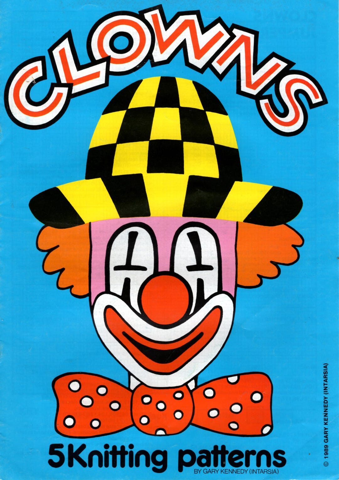 Clowns Knitting Patterns 5 Jumpers Childrens & Adult Sizes 24-44" 4 Ply ...