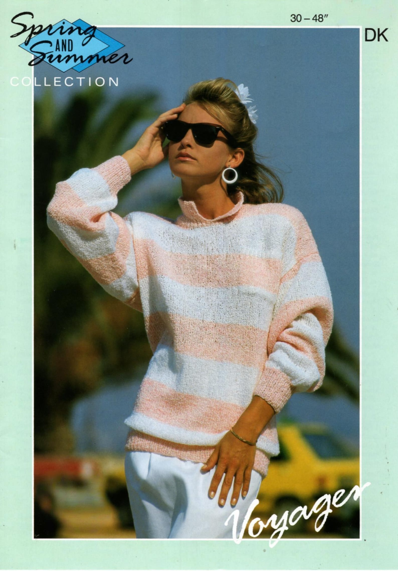Ladies Knitting Pattern Spring and Summer Sweater Jumper Tunic Larger ...