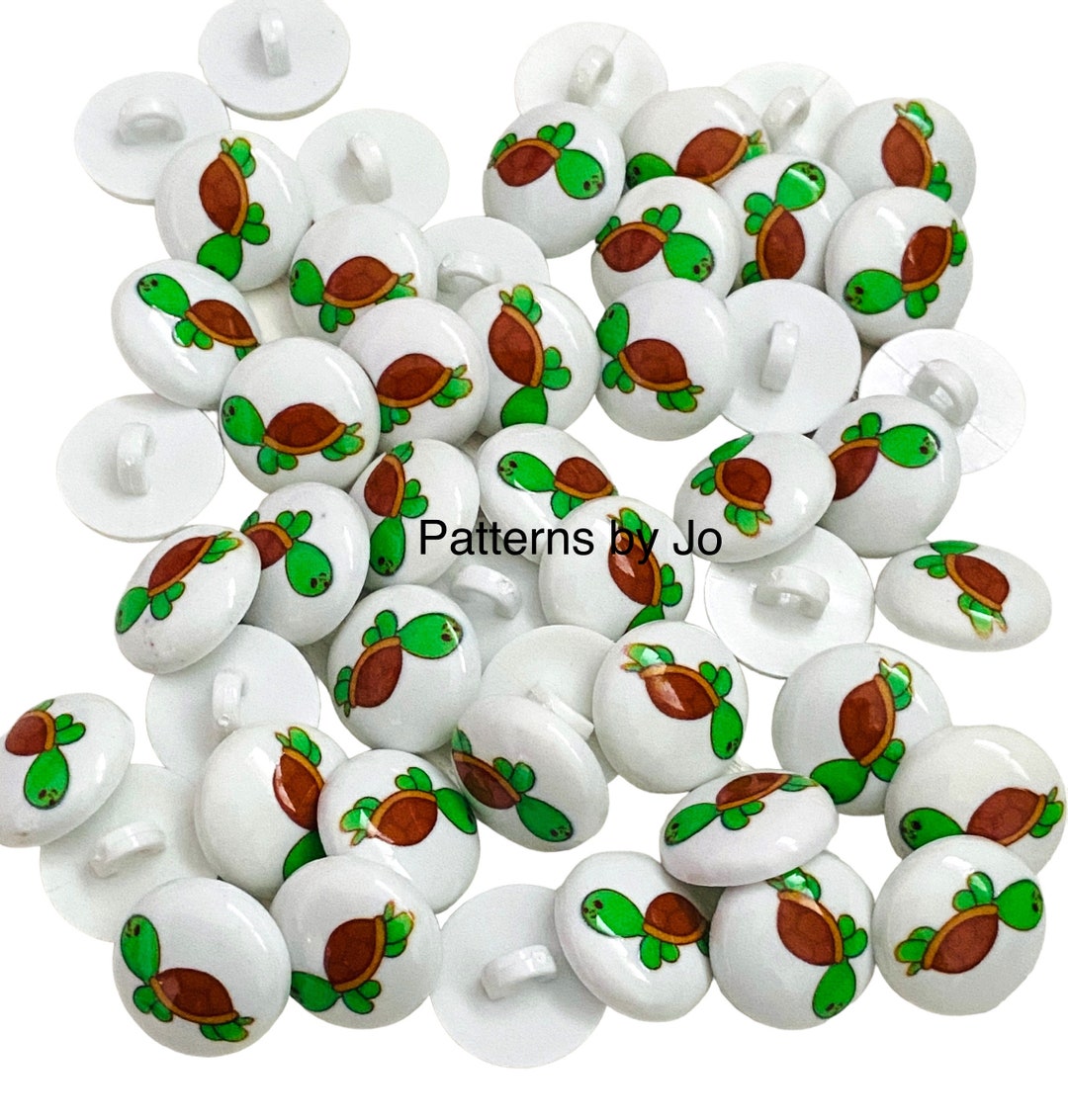 Pack of 10 Turtle Design Kids Cardigan Buttons - 15mm Diameter - - Etsy