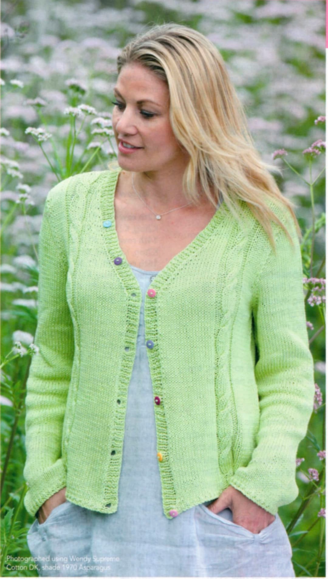 Ladies Spring Cardigan Knitting Pattern DK Sizes 81-112cm - Digital ...
