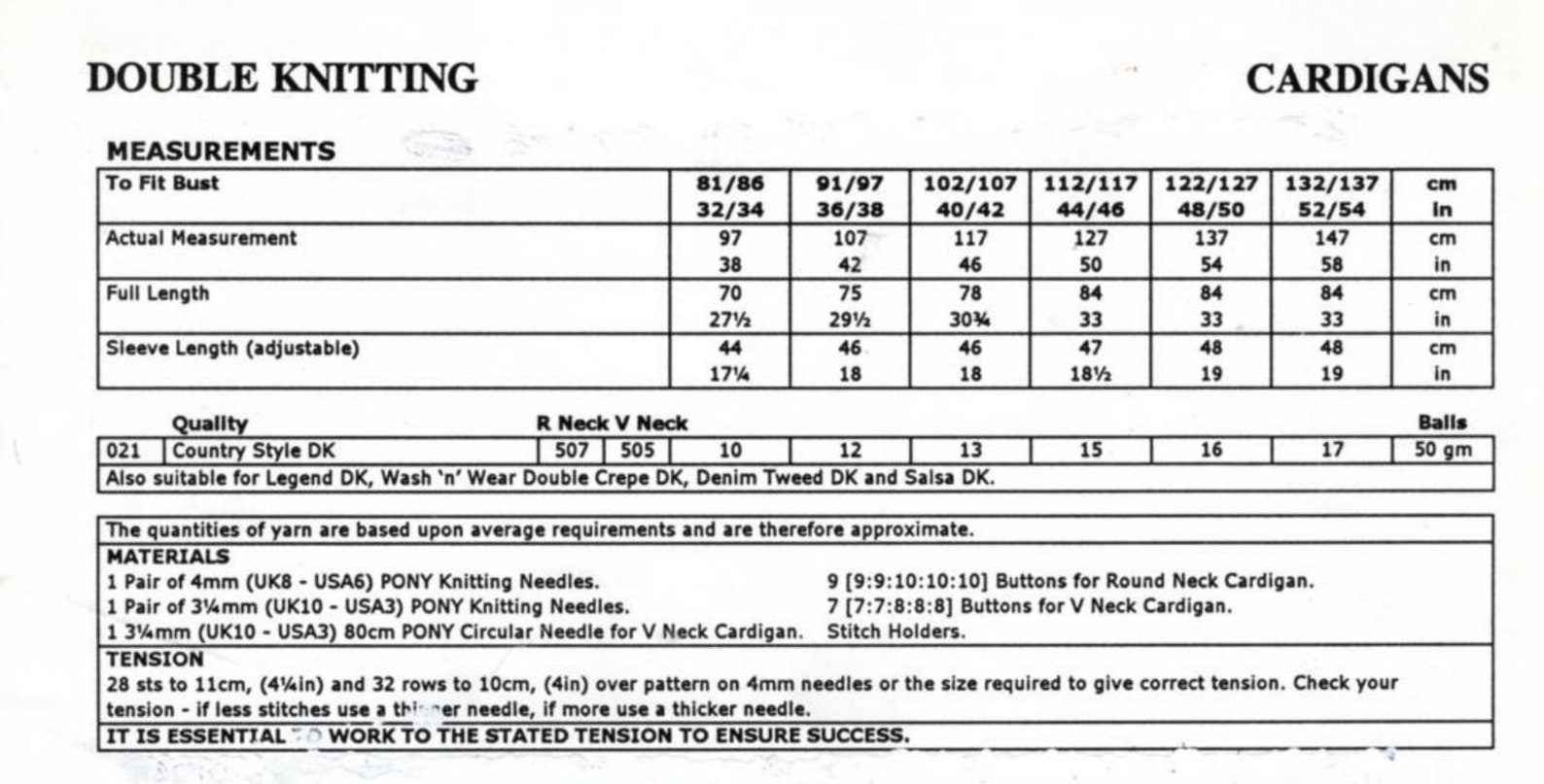 Ladies Long Line Cardigan Knitting Pattern DK Larger Sizes 32-54" - 81 ...