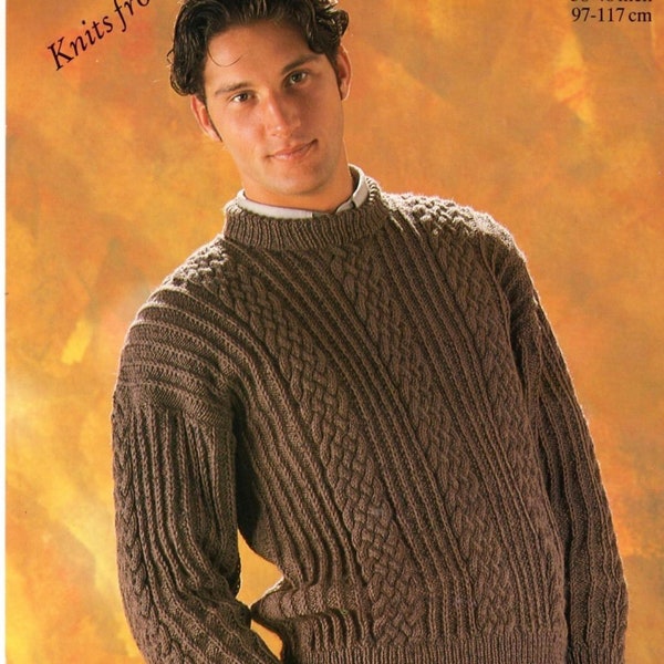 Mens Sweater Knitting Pattern - Etsy
