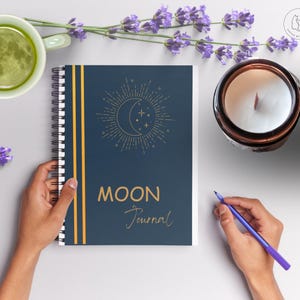 Moon Journal | Printable Lunar Tracker | Moon Phases, Manifesting Notes ...