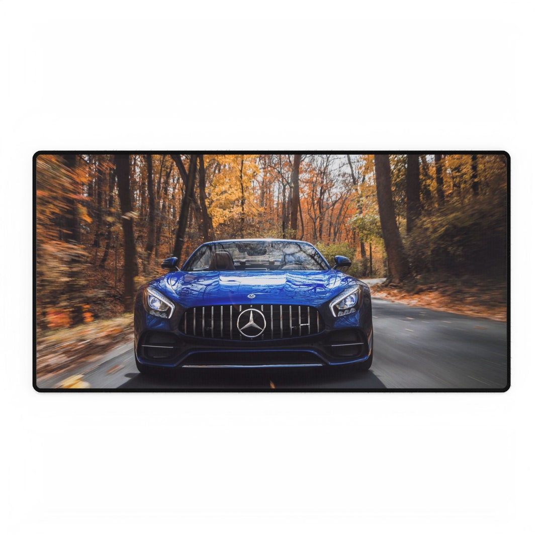 Mercedes GTR in the Woods Desk Mat - Etsy