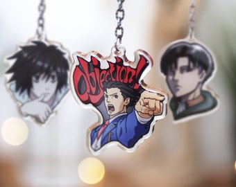 Phoenix Wright: Ace Attorney Shaker Keychain - Etsy