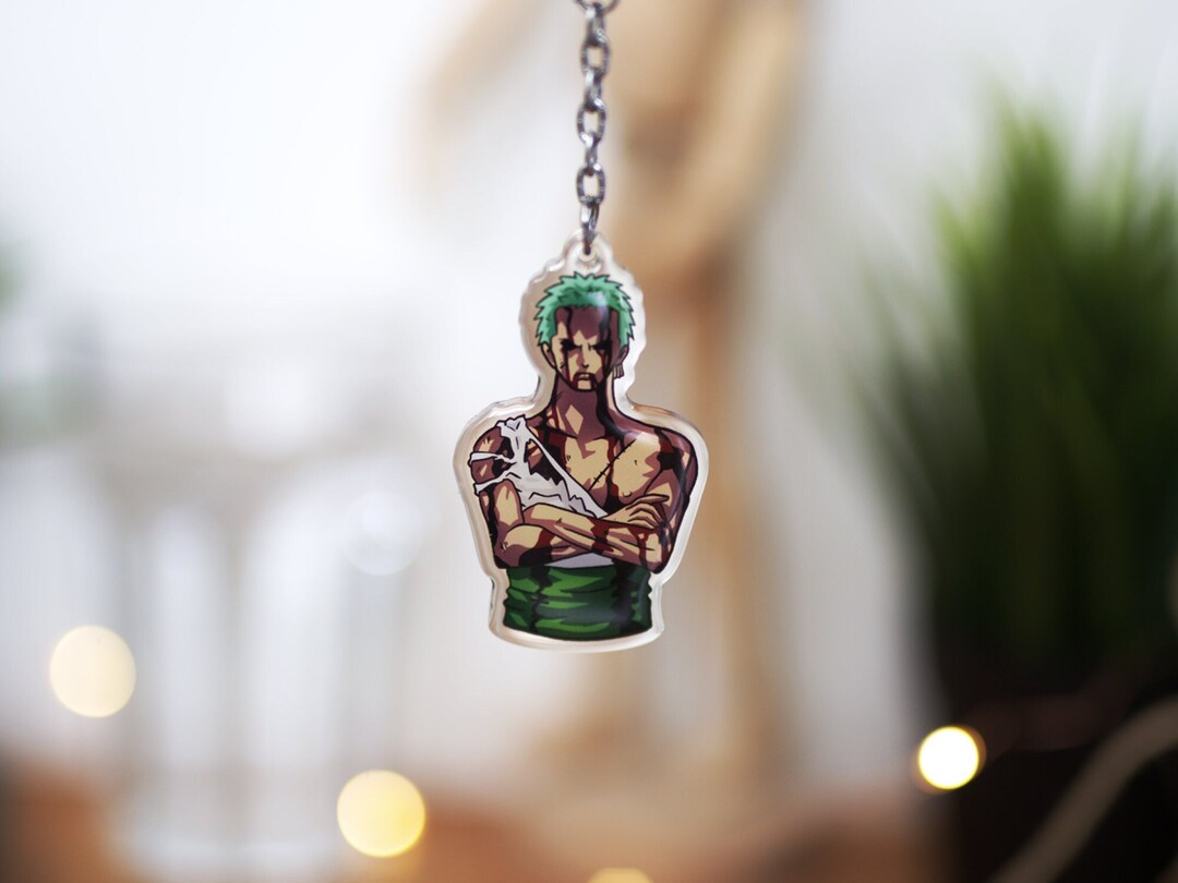 Acrylic Key Chain Zoro one Piece - Etsy