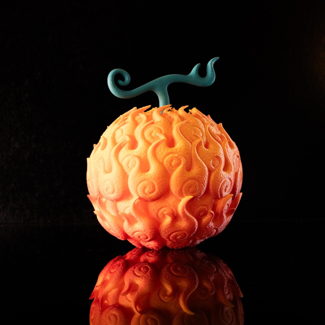 Hand Painted Mera Mera No Mi and Others - One Piece Devil Fruit Prop - Etsy