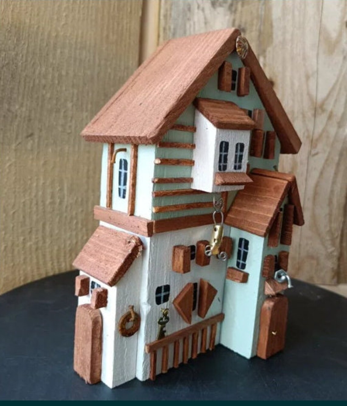Wood House, Handmade Wooden Gift - Etsy