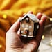 Handmade Wooden Holiday Houses: Rustic Christmas Tree Decoration - Etsy
