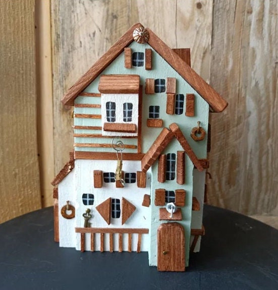 Wood House, Handmade Wooden Gift - Etsy