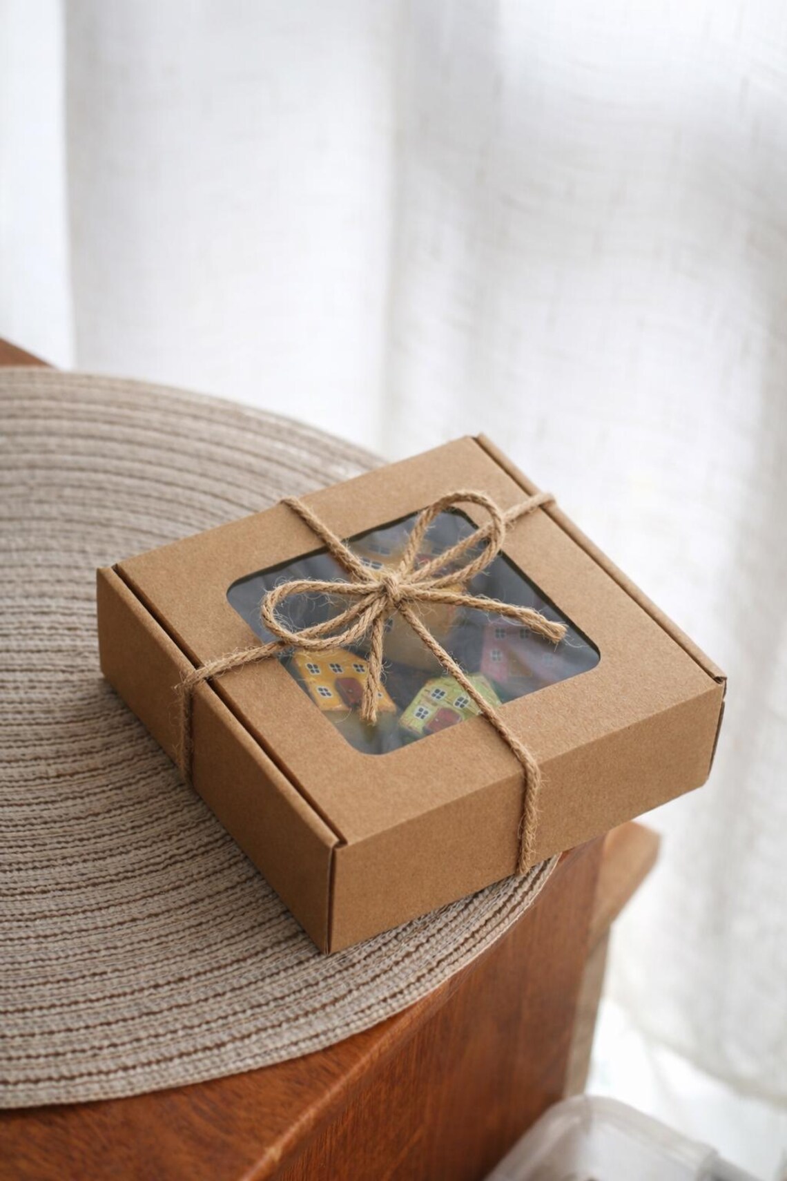 Mini Wooden Houses With Bird Nests – Handmade Cottagecore Easter Decor ...
