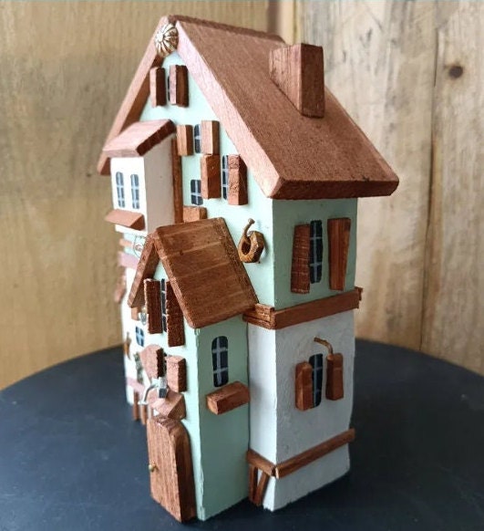 Wood House, Handmade Wooden Gift - Etsy