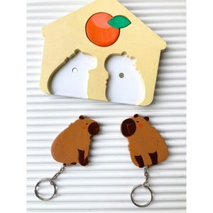 Personalized Gift, Capybara Lover's Key Holder, Couple Keychains for Him and Her - Etsy