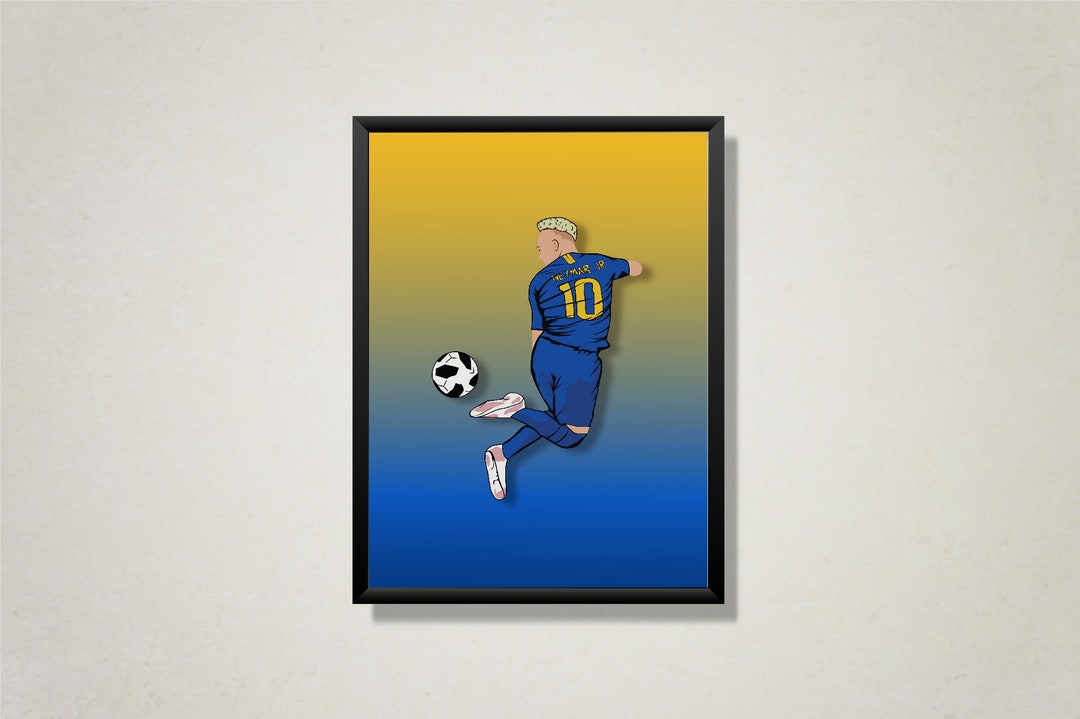 NEYMAR Print Wall Artwork Neymar Poster Neymar Digital - Etsy