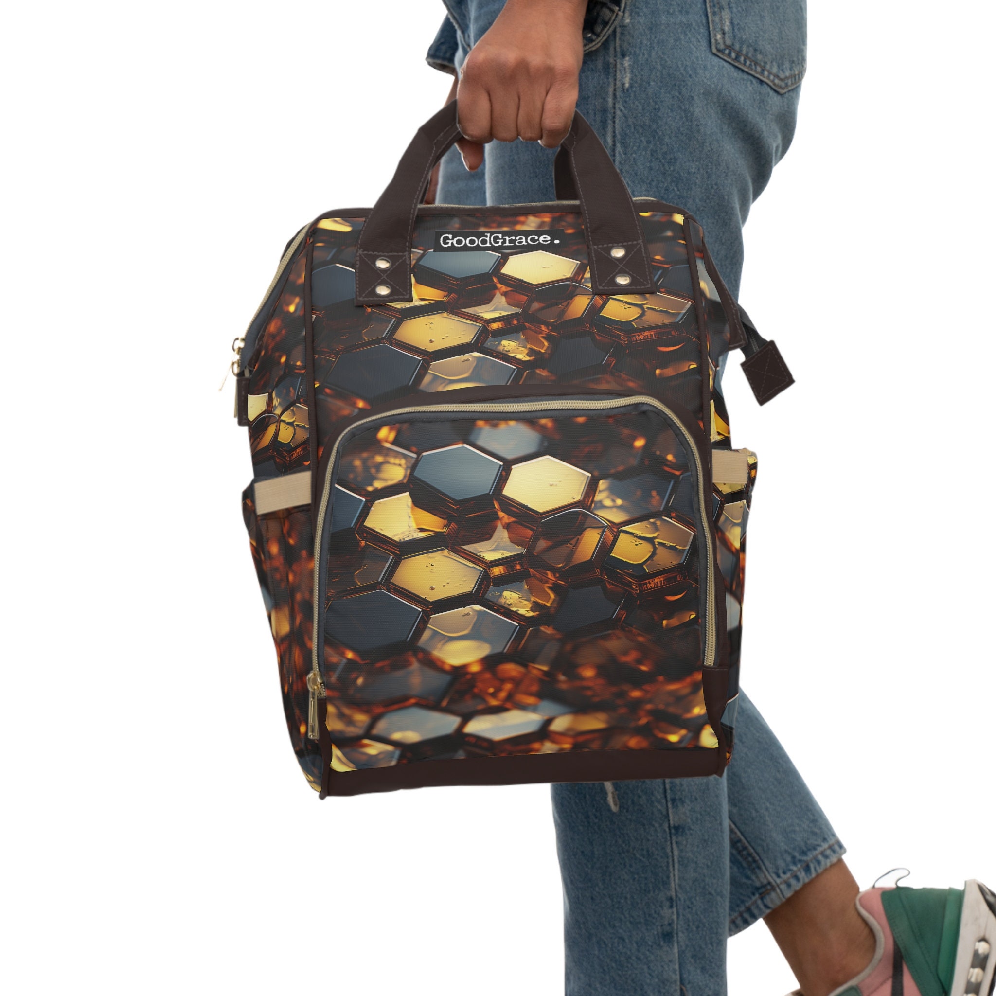 Honeybee Honeycomb Backpack, Solidarity Donation to Bees' Conservation ...