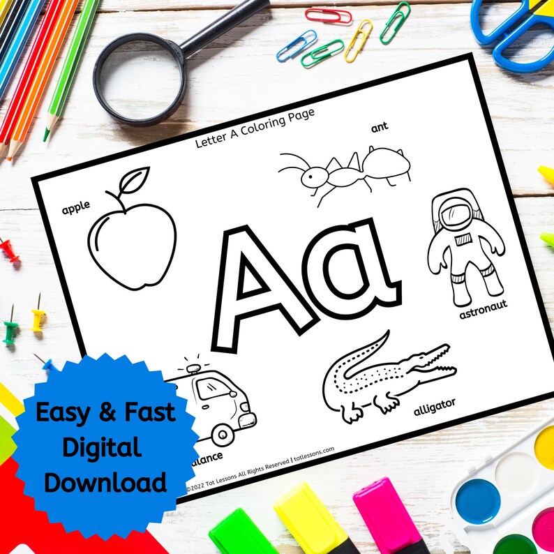 Alphabet Coloring & Activity Pack 76 Pages of Educational - Etsy