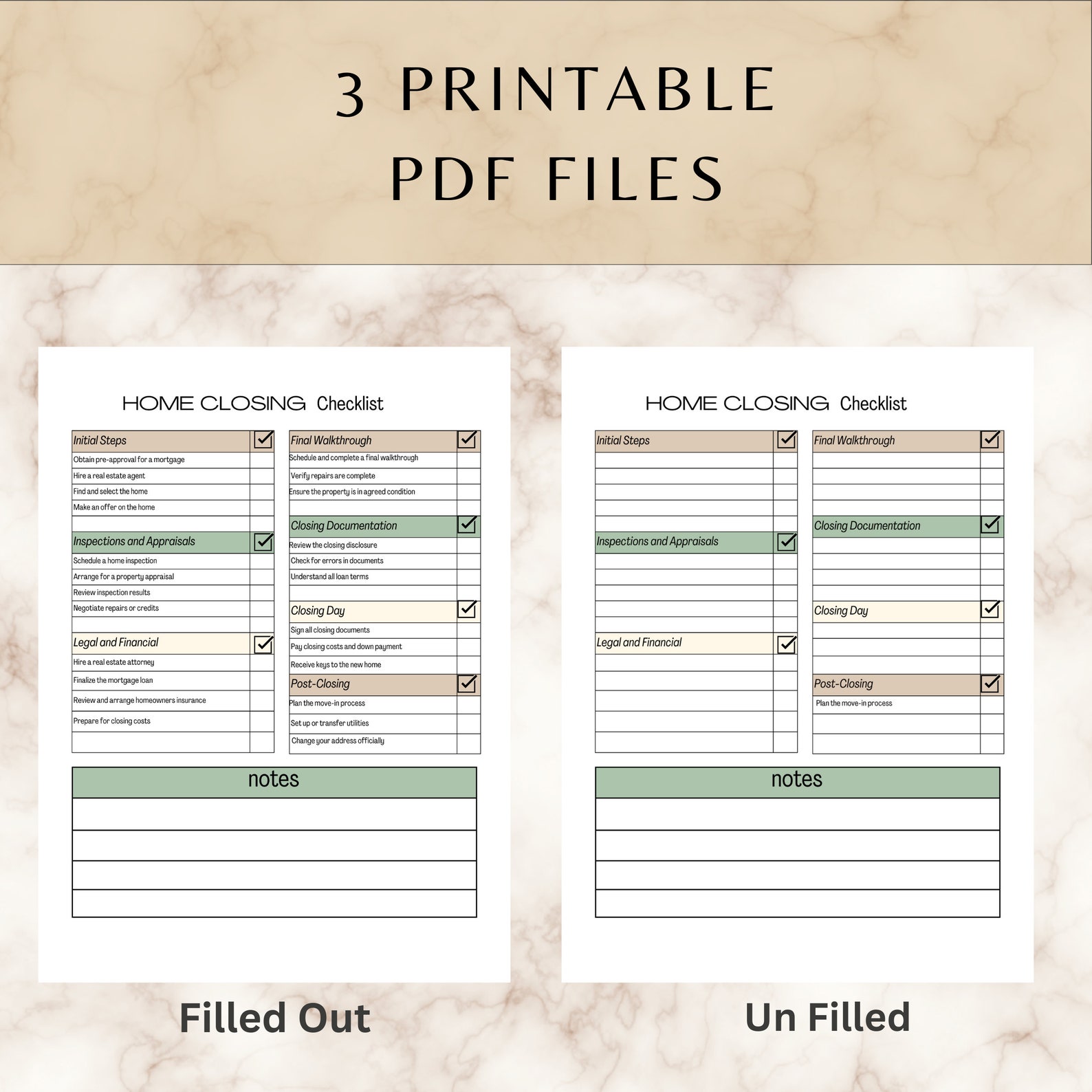 Home Closing Checklist: Printable & Digital PDF Guide - Etsy