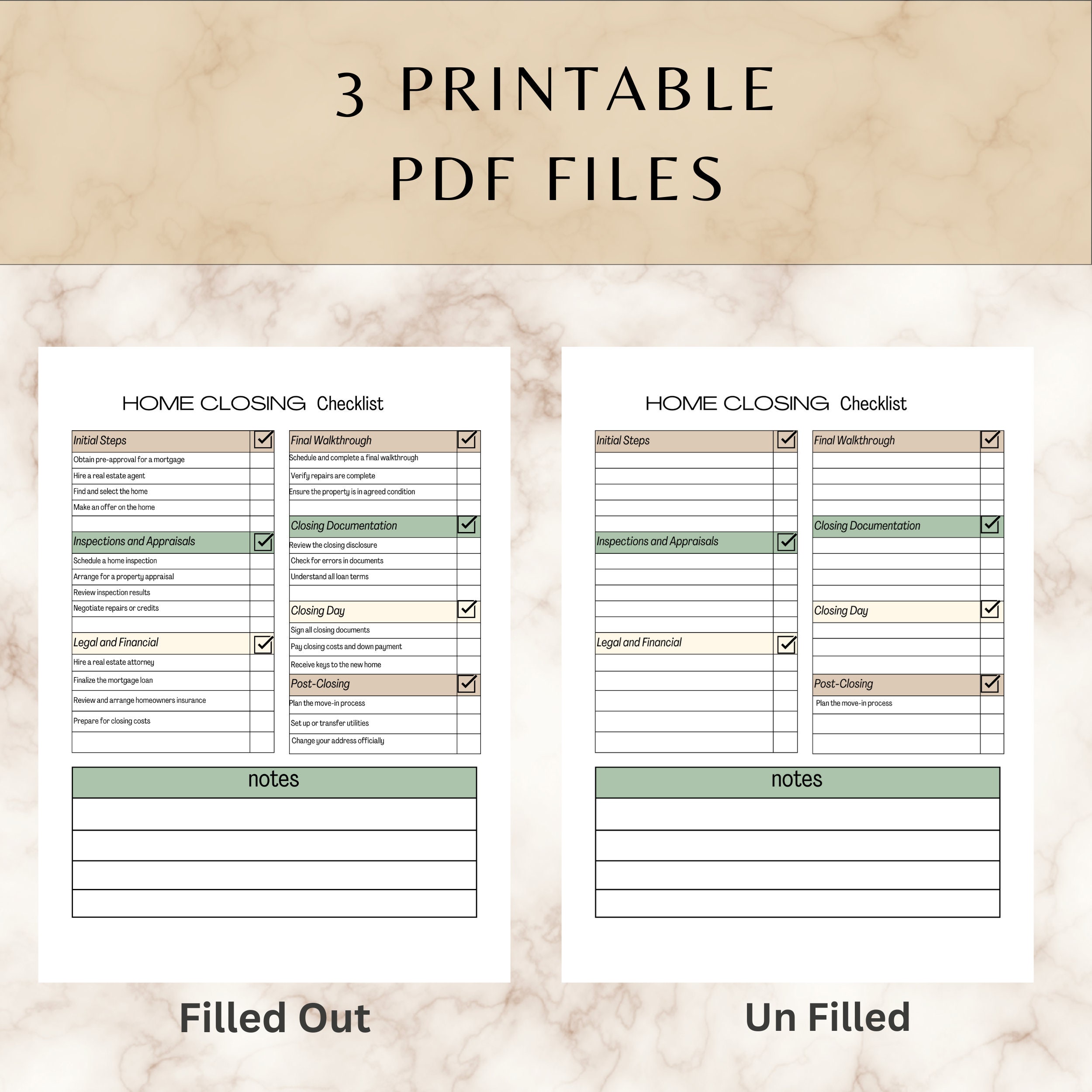 Home Closing Checklist: Printable & Digital PDF Guide - Etsy