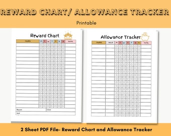 Butterfly Reward Chart for Kids, Behavior Chart, Chore Tracker ...