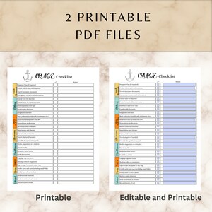 Cruise Packing Checklist Printable: Minimalist Trip Planner (PDF ...