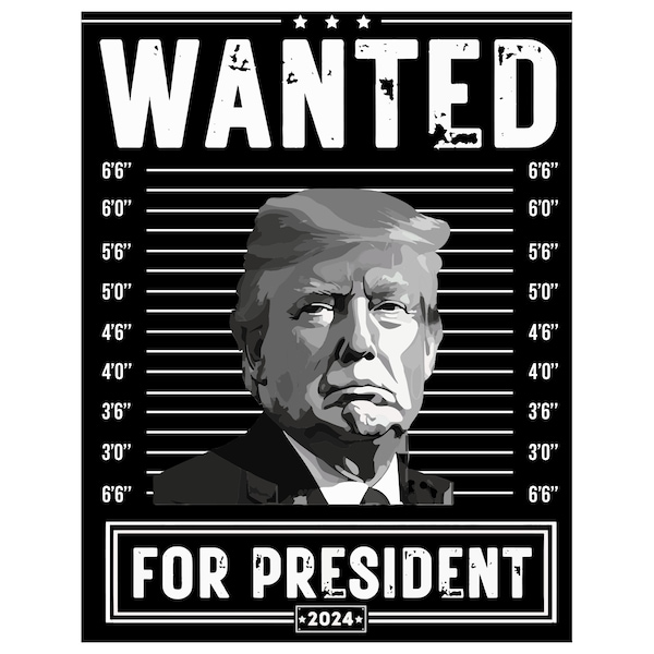 Donald Trump Svg Wanted - Etsy