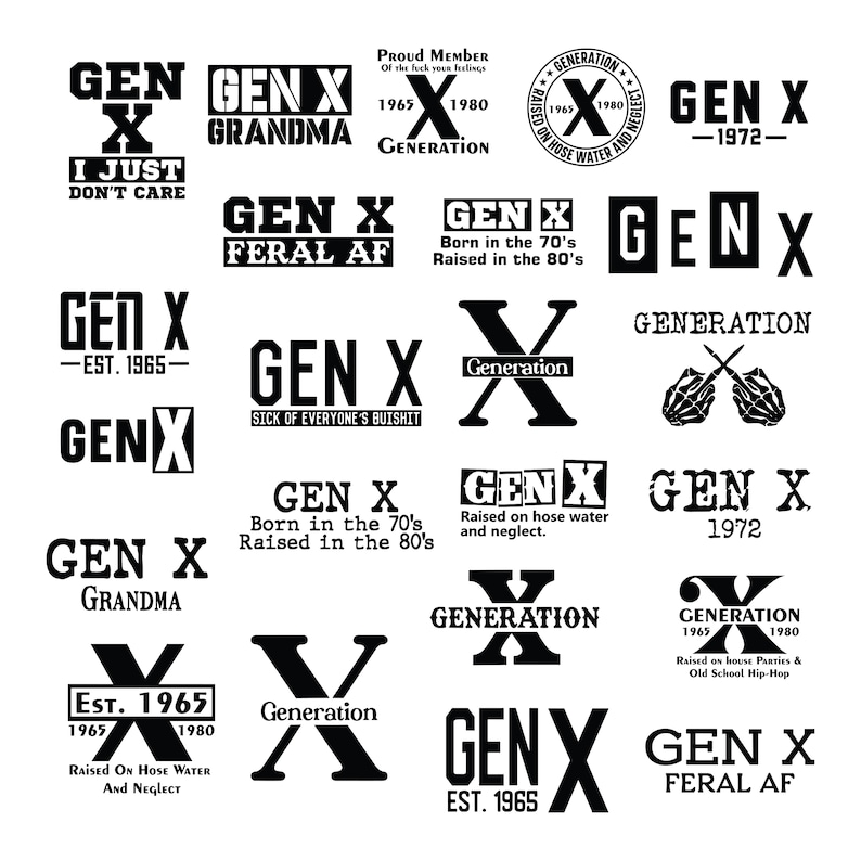 Generation X Svg,gen X Svg,generation X Png,raised on Hose Water and ...