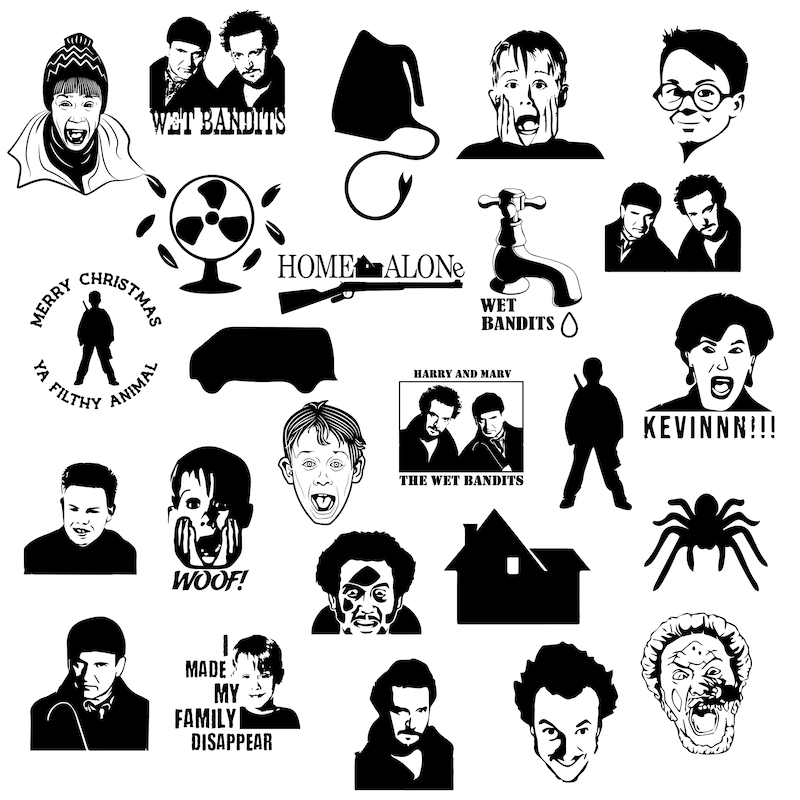 Home Alone Clipart - Etsy