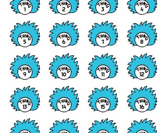 Layered Svg Files, Thing 1 Thing 2 Svg, Font Files, Svg for Cricut ...