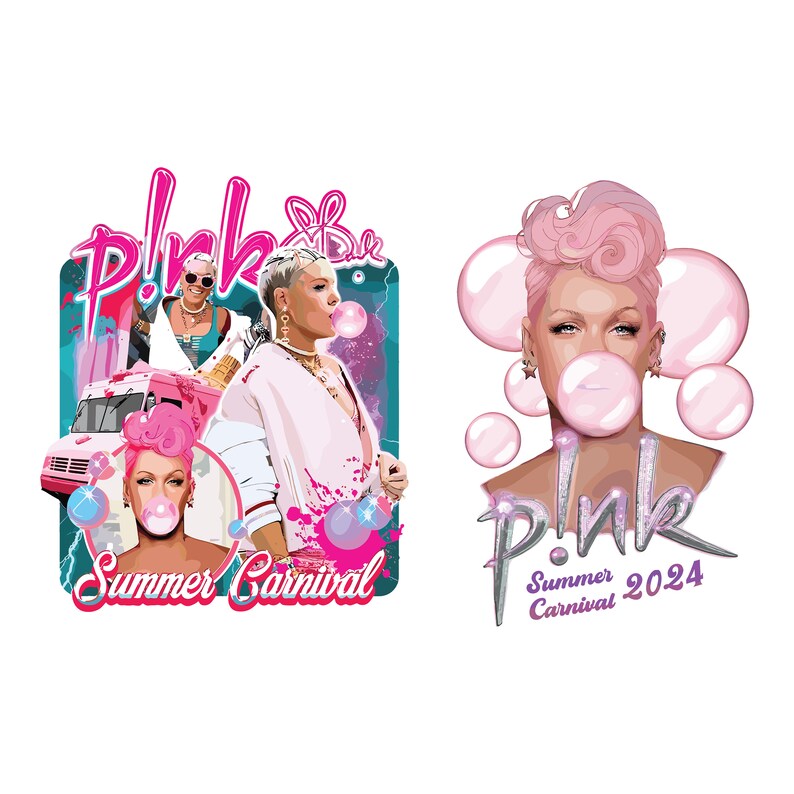 P!nk Summer Carnival 2024 SVG /png,p!nk Summer Carnival Tour 2024,pink ...