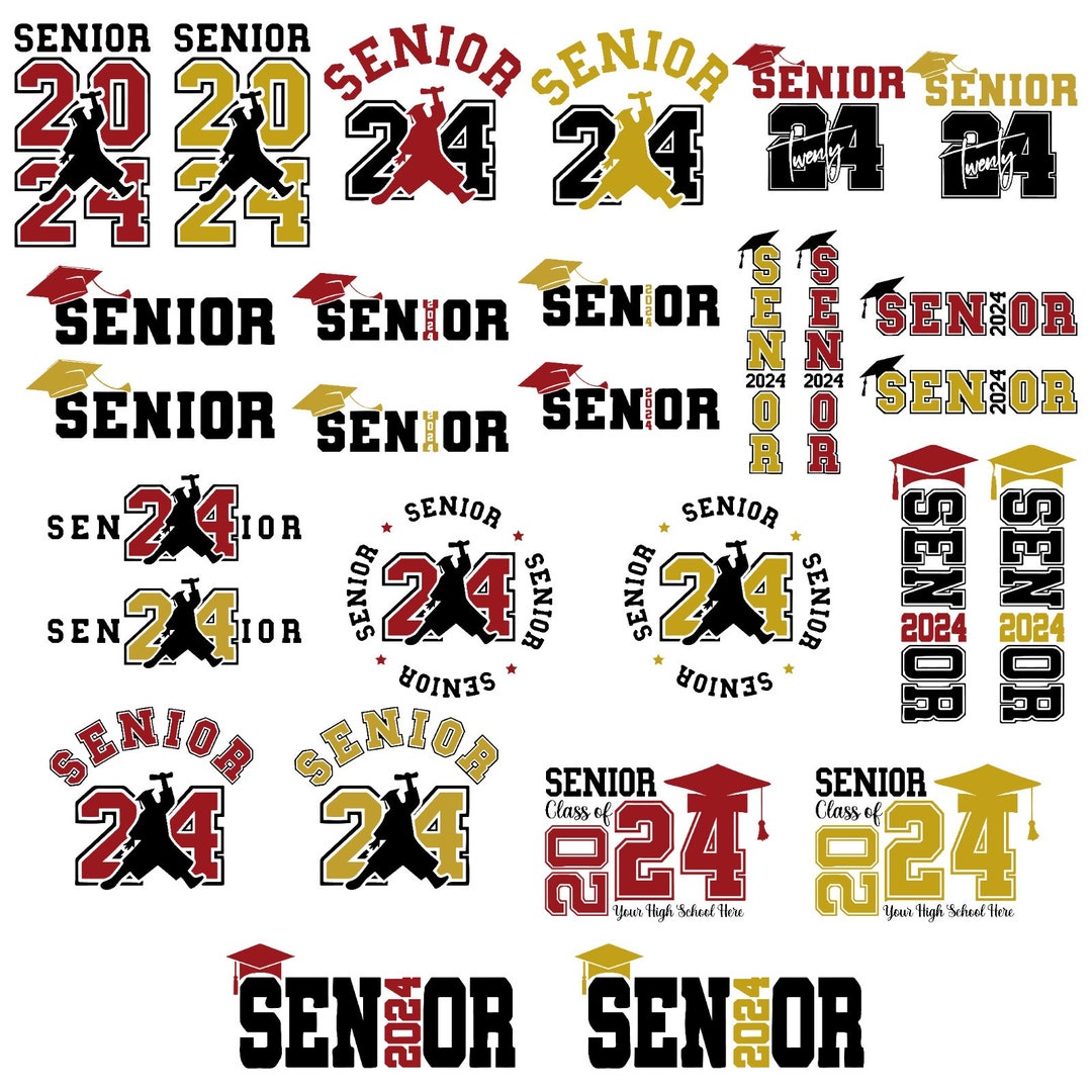 Senior 2024 SVG, Class of 2024 SVG, 2024 Graduate, Seniors, Graduation ...