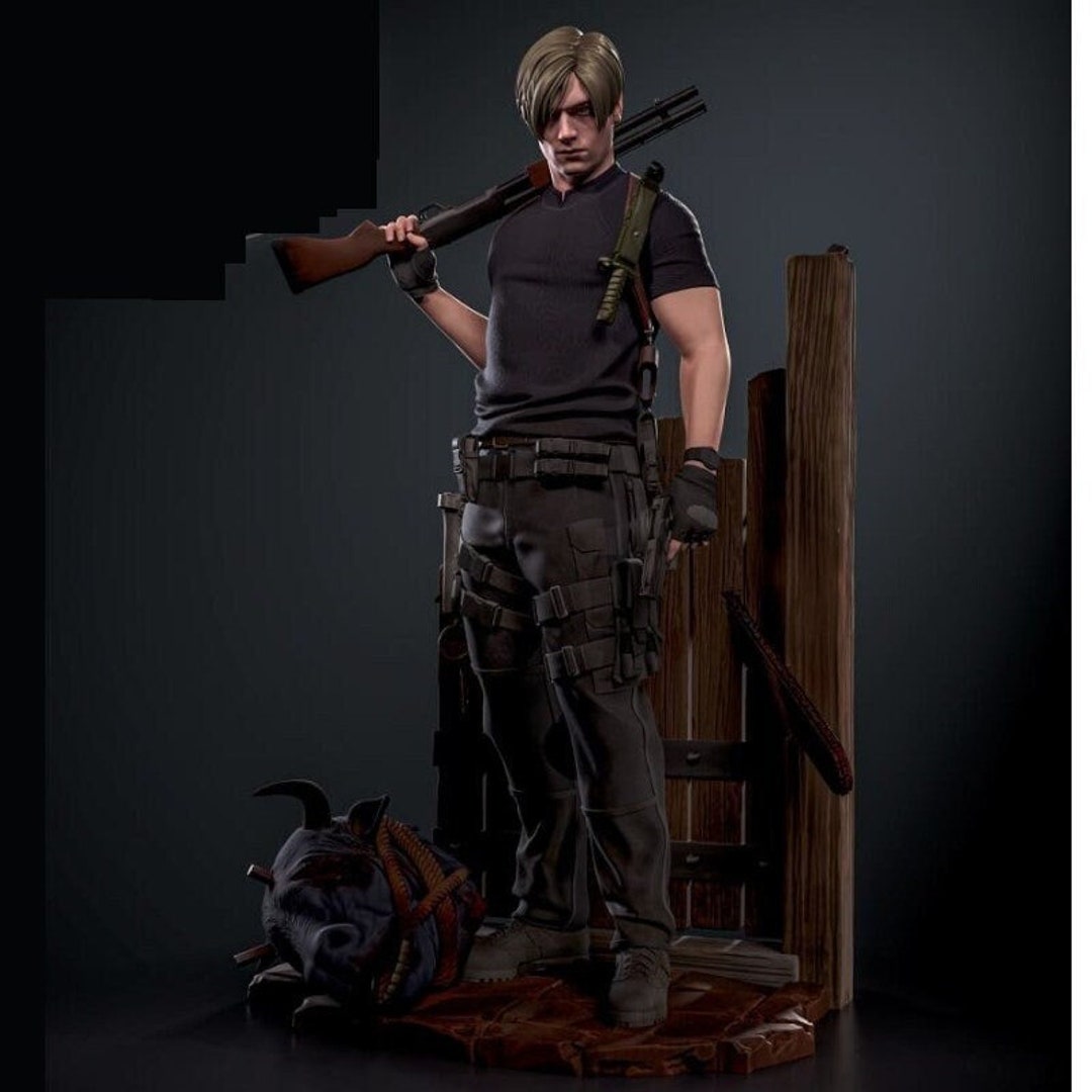 Resident Evil Leon Kennedy 3D Printed Model - Etsy