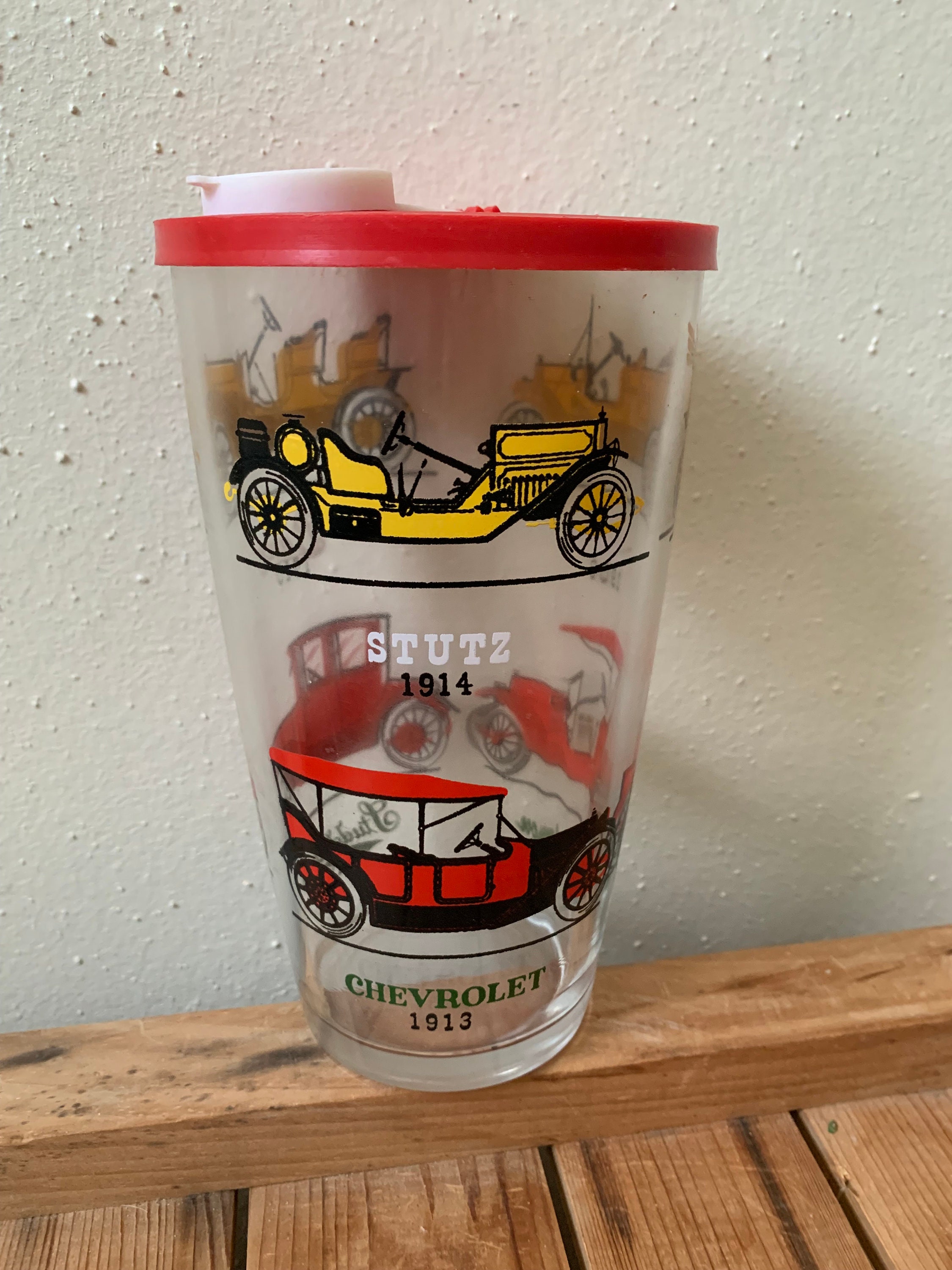 Antique Cars, Glass Shaker/pitcher, Hazel Atlas Vintage - Etsy