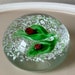 Glass Paperweight With Lady Bugs on Leaves, Bubbles. - Etsy