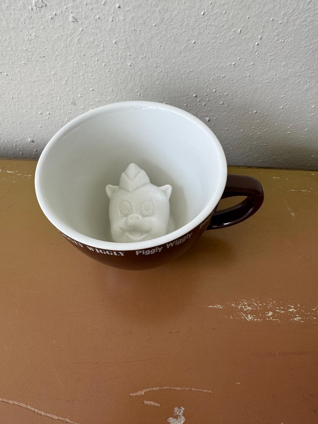Piggly Wiggly Mug With Hidden Piggy Inside! - Etsy